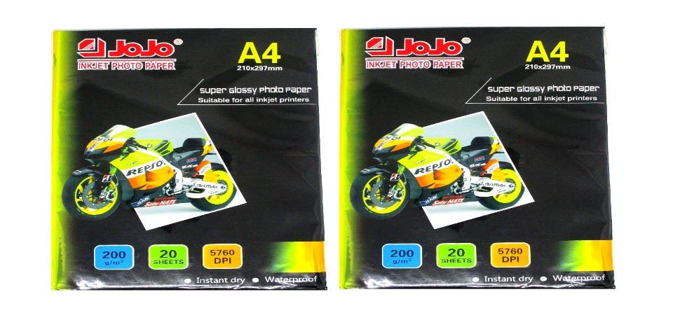 20 Sheets Super Glossy Photo Paper 200gsm Size A4 – Little Town PH